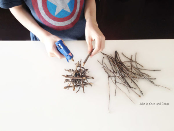 DIY Fall Twig Ball - Julie Measures