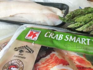 Crab and Vegetable Stuffed Sole Fish Filet Roll Ups - Julie Measures