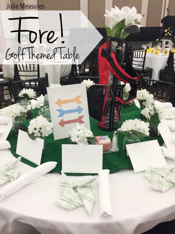 How to Create a Golf Themed Table - Julie Measures