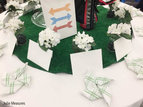 How to Create a Golf Themed Table - Julie Measures