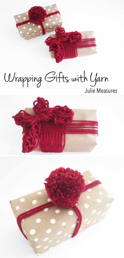 Wrapping Gifts With Yarn