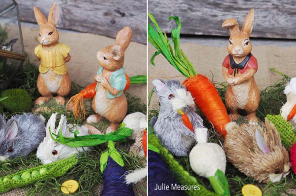 Spring Bunny Terrarium Centerpiece - Julie Measures