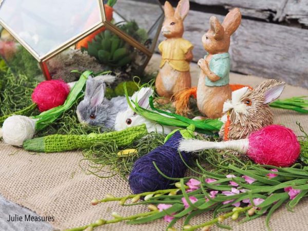 Spring Bunny Terrarium Centerpiece - Julie Measures