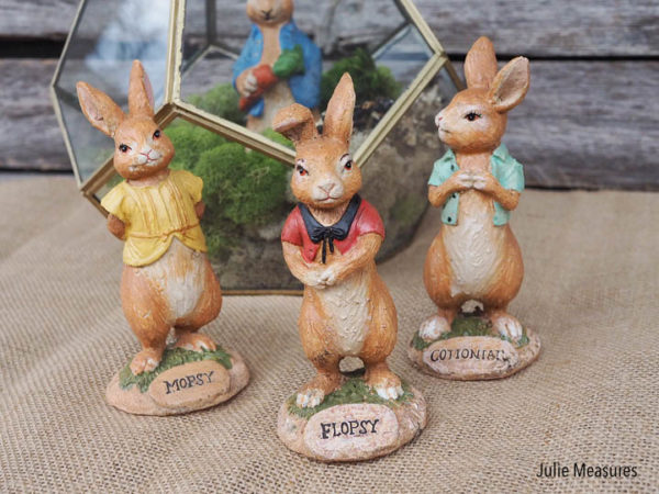 Spring Bunny Terrarium Centerpiece - Julie Measures