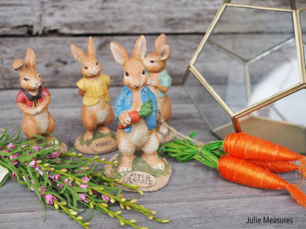 Spring Bunny Terrarium Centerpiece - Julie Measures