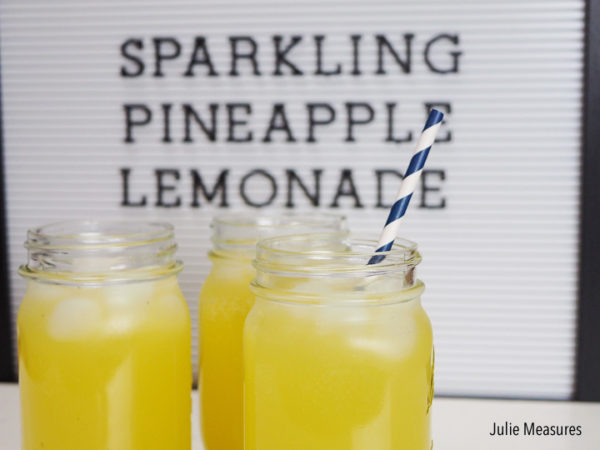 Sparkling Pineapple Lemonade - Julie Measures