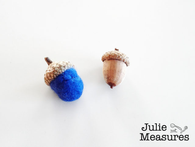 DIY Felted Acorns Are Perfect For Fall - Julie Measures