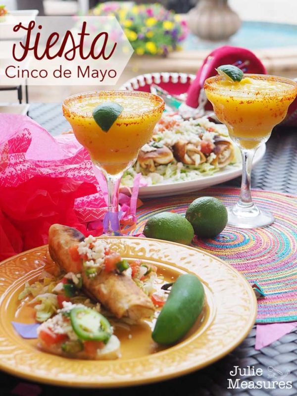 Fiesta! Passion Fruit Mango Margarita Mocktail - Julie Measures