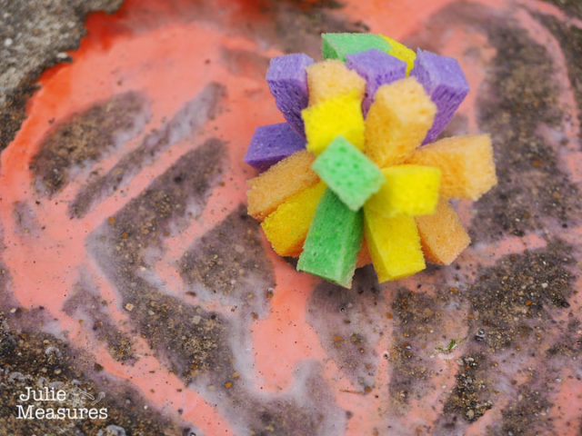 Stay Cool With Fizzy Homemade Sidewalk Chalk Paint - Julie Measures