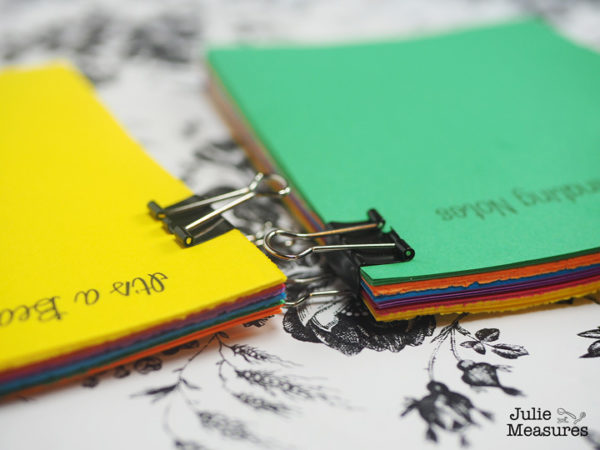 Make Your Own Custom Notepads - Julie Measures