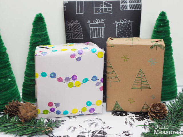 DIY Holiday Wrapping Paper - Julie Measures