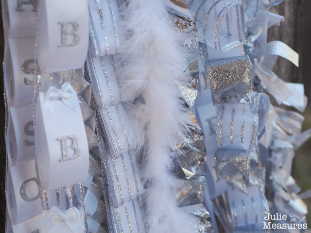 How to Make Homecoming Mum Ribbons - Julie Measures