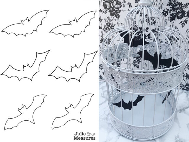 DIY Bat Decor! Halloween Bat Cage - Julie Measures