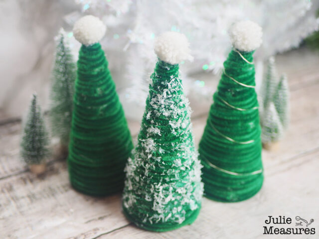 Christmas Tree Pipe Cleaner Craft - Julie Measures
