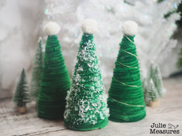 Christmas Tree Pipe Cleaner Craft - Julie Measures
