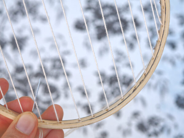 DIY Embroidery Hoop Weaving - Julie Measures