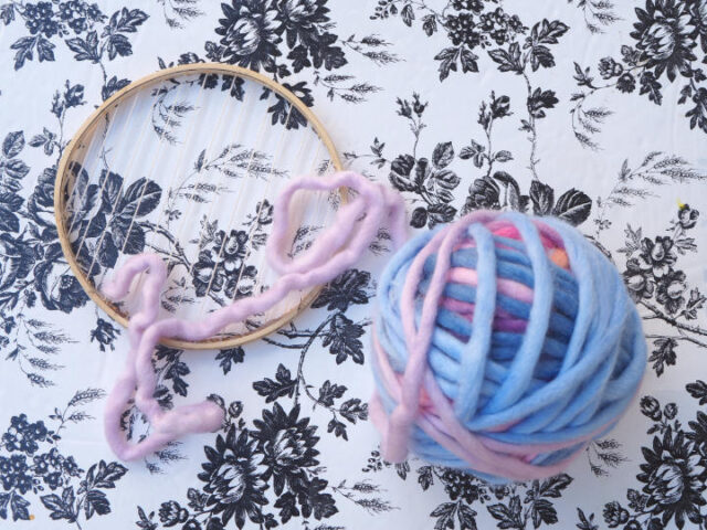 DIY Embroidery Hoop Weaving - Julie Measures